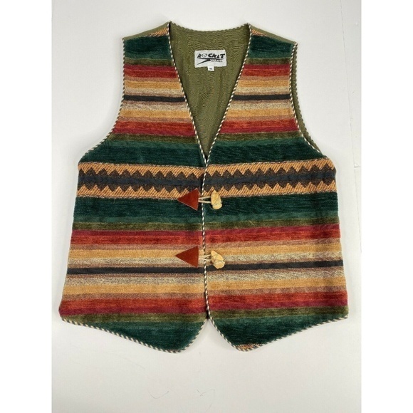 Rocket Wear | Jackets & Coats | Rocket Wear Tapestry Vest Decor Front ...